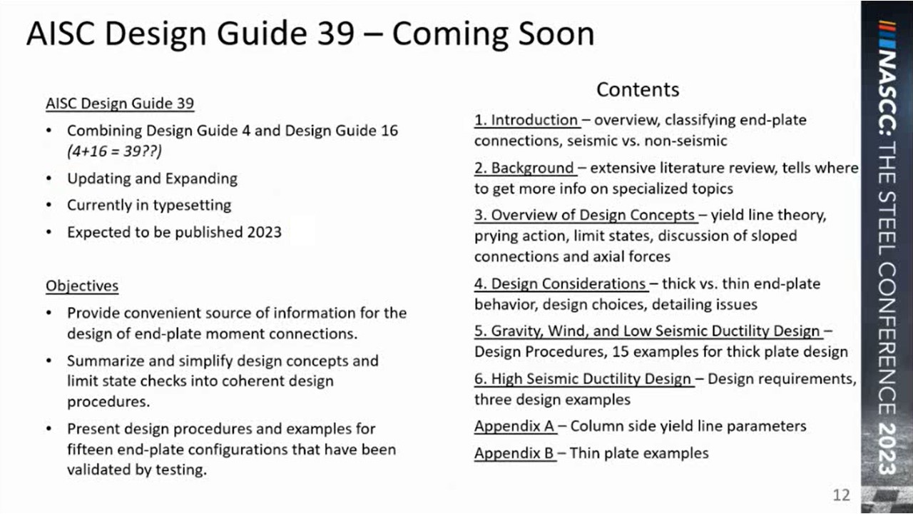 End-Plate Moment Connection per AISC Design Guide 39 - We Love Steel ...