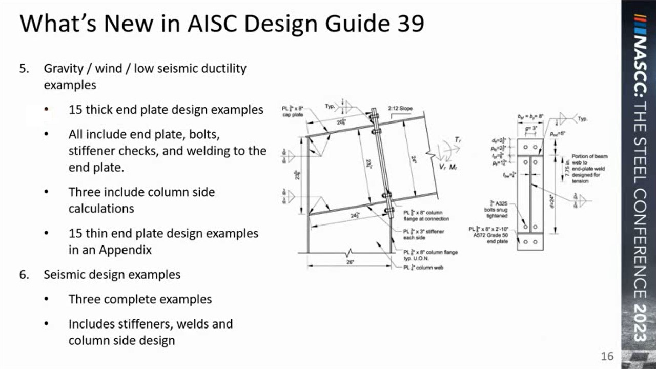 End-Plate Moment Connection per AISC Design Guide 39 - We Love Steel ...
