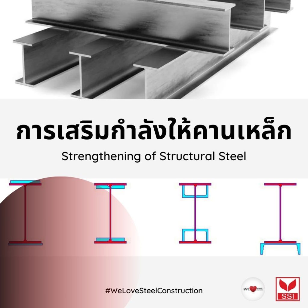 การเสริมกำลังให้โครงสร้างเหล็ก ( Strengthening of Structural Steel ) - We Love Steel Construction